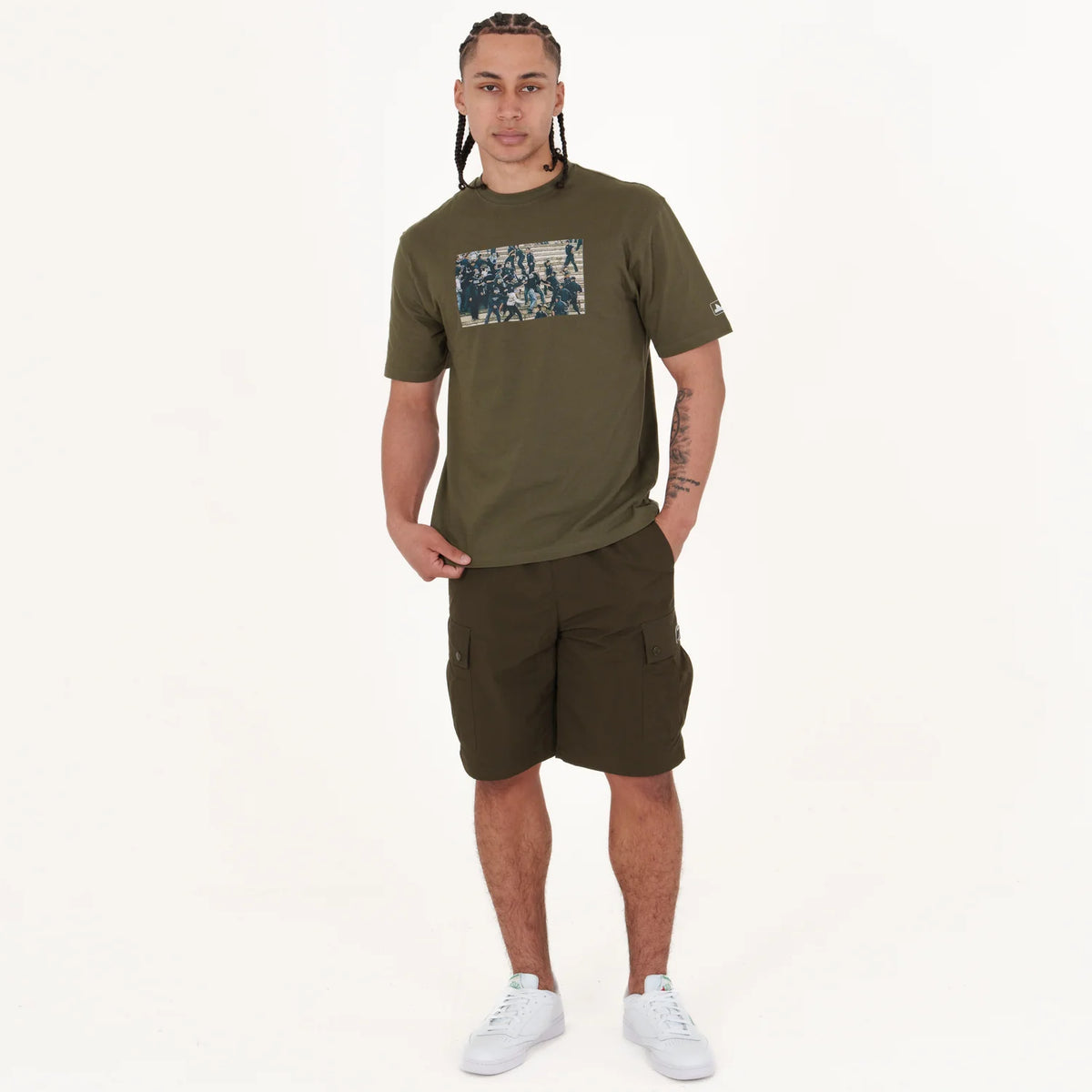 Peaceful Hooligan Frontline T-Shirt // DARK OLIVE – Sweet & Tender